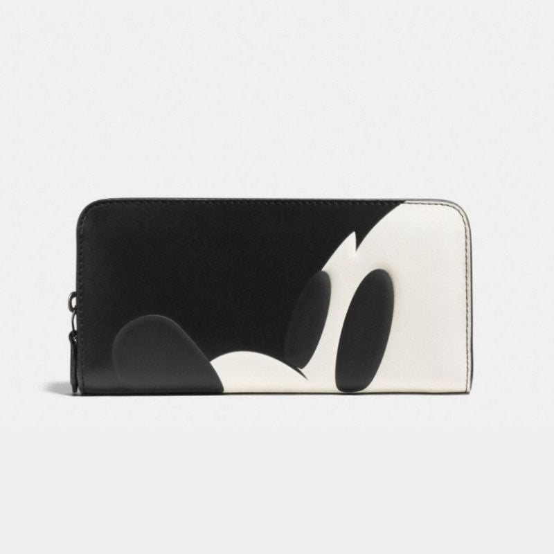 Disney Meditating Mickey Mouse Glovetanned Leather Accordion Zip Wallet ...